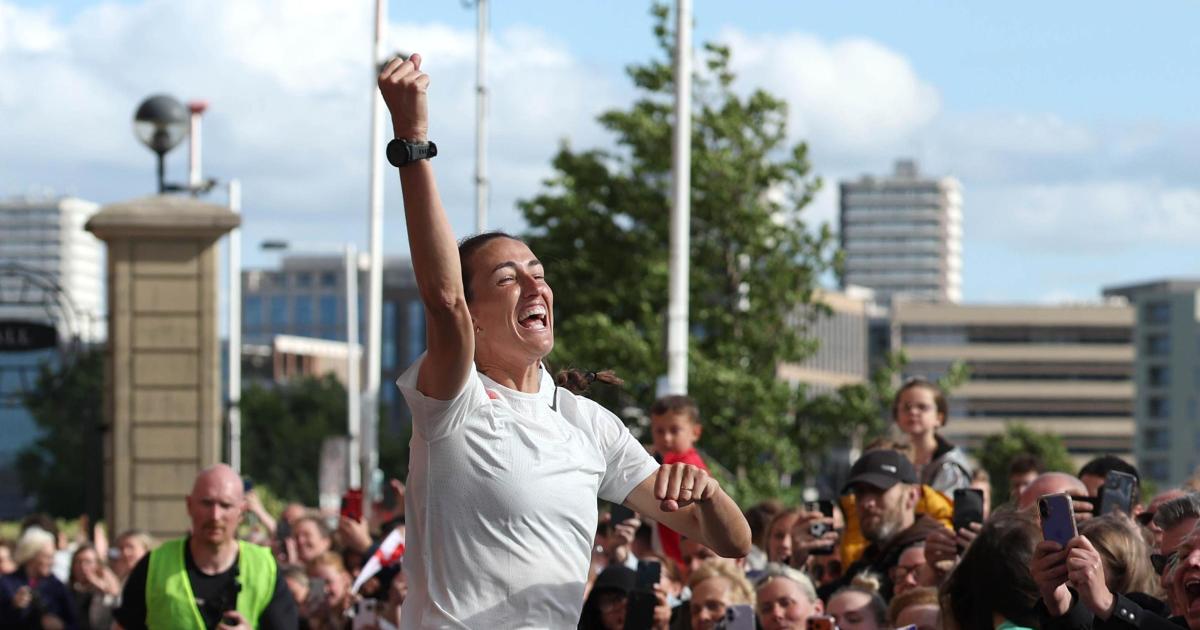 Former Lioness Jill Scott ‘so overwhelmed’ to finish Sport Relief ...